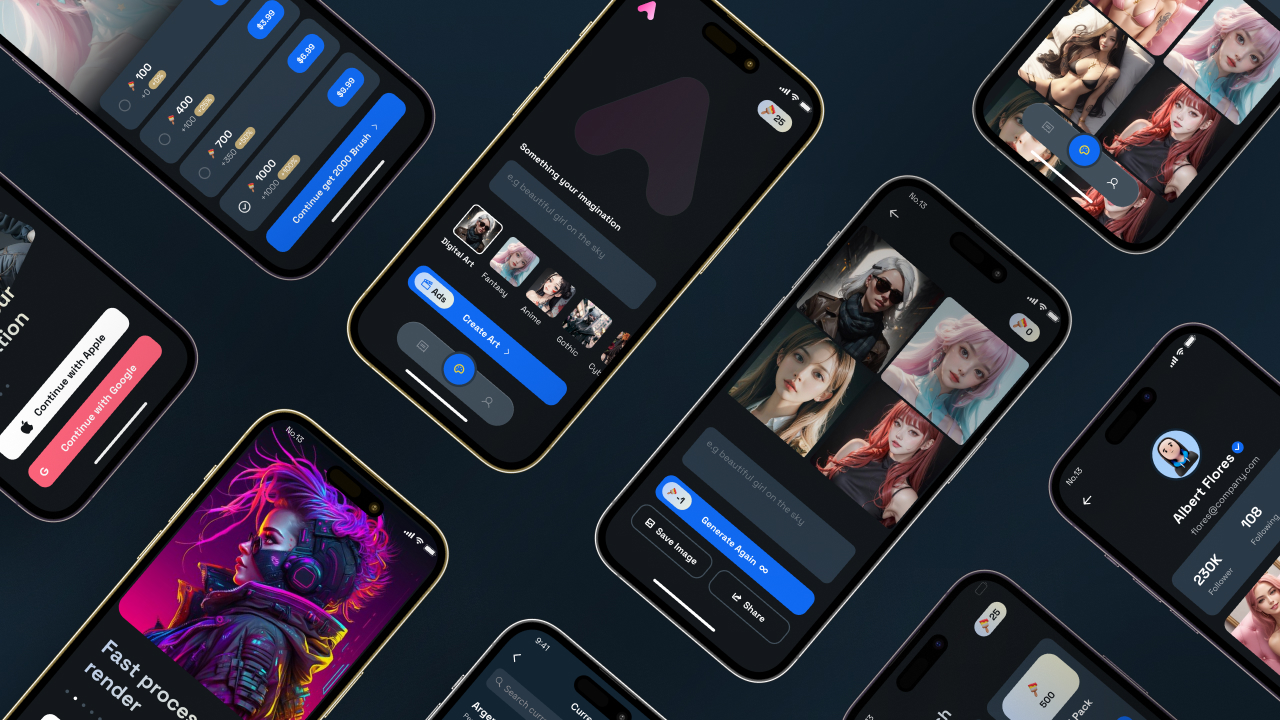 AI Art – React Native CLI App Template for AI Image Generation by ...