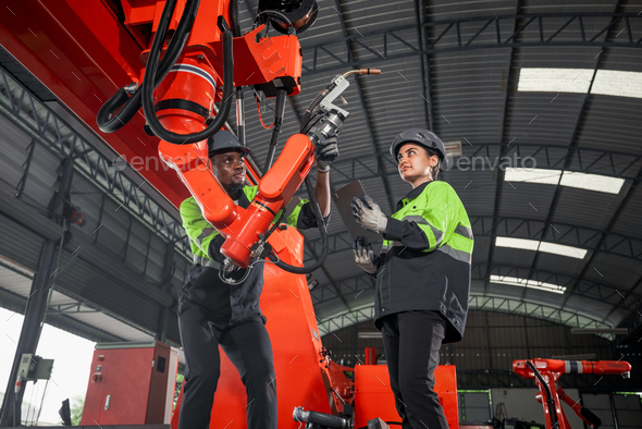 Robotic techs maintain, inspect, test, repair robot arms, engines to ...