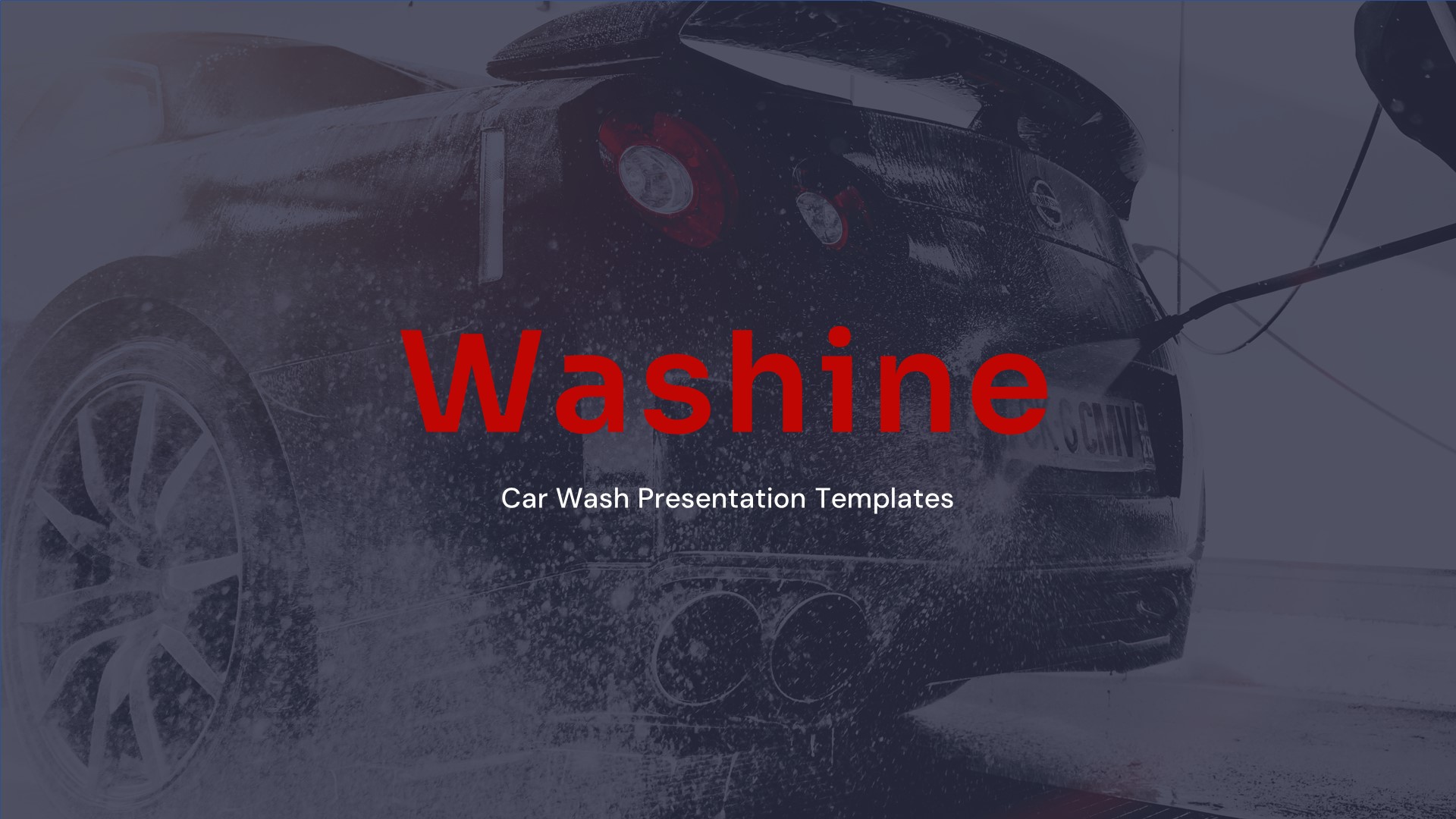 Washine – Car Wash PowerPoint Template, Presentation Templates ...