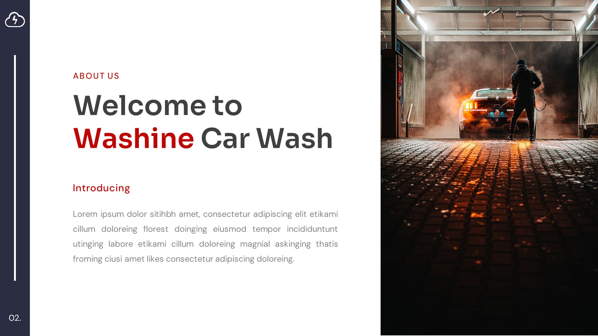 Washine – Car Wash PowerPoint Template, Presentation Templates ...