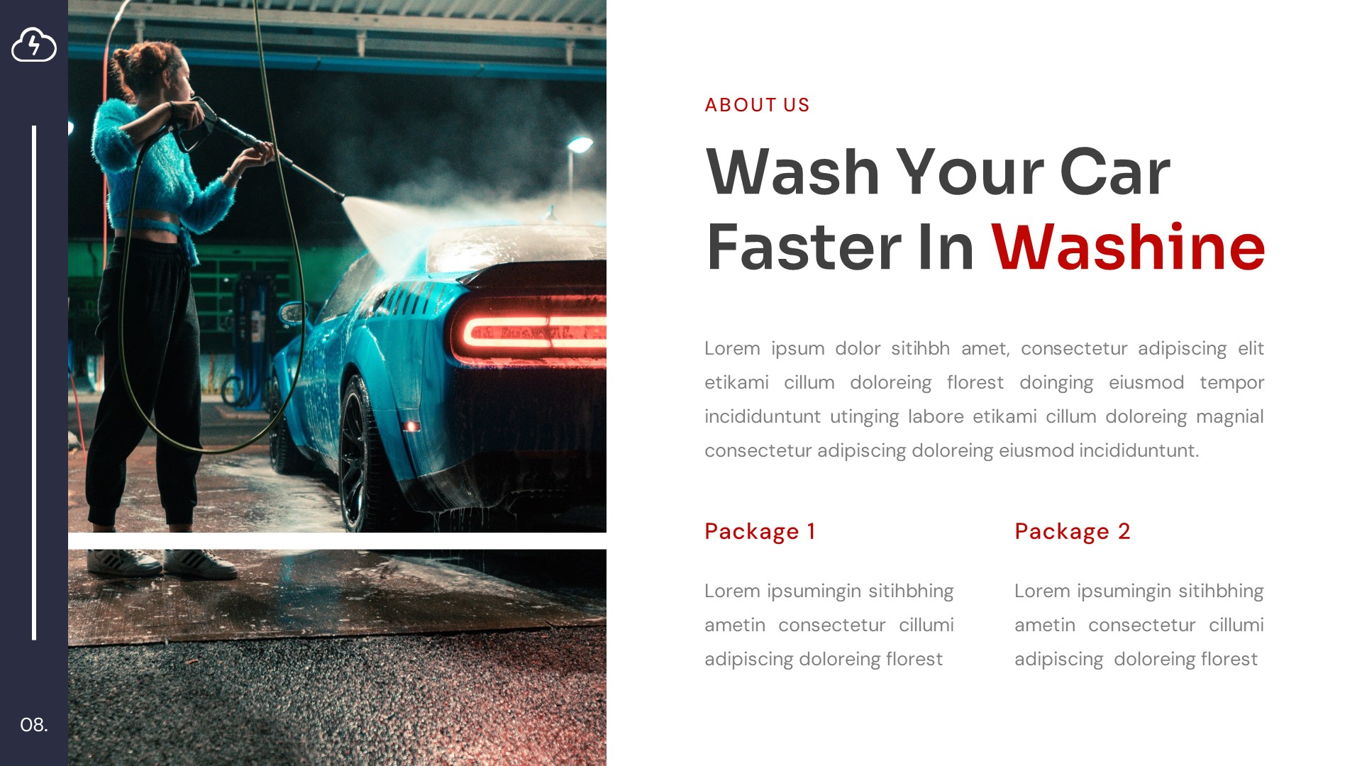 Washine – Car Wash PowerPoint Template, Presentation Templates ...