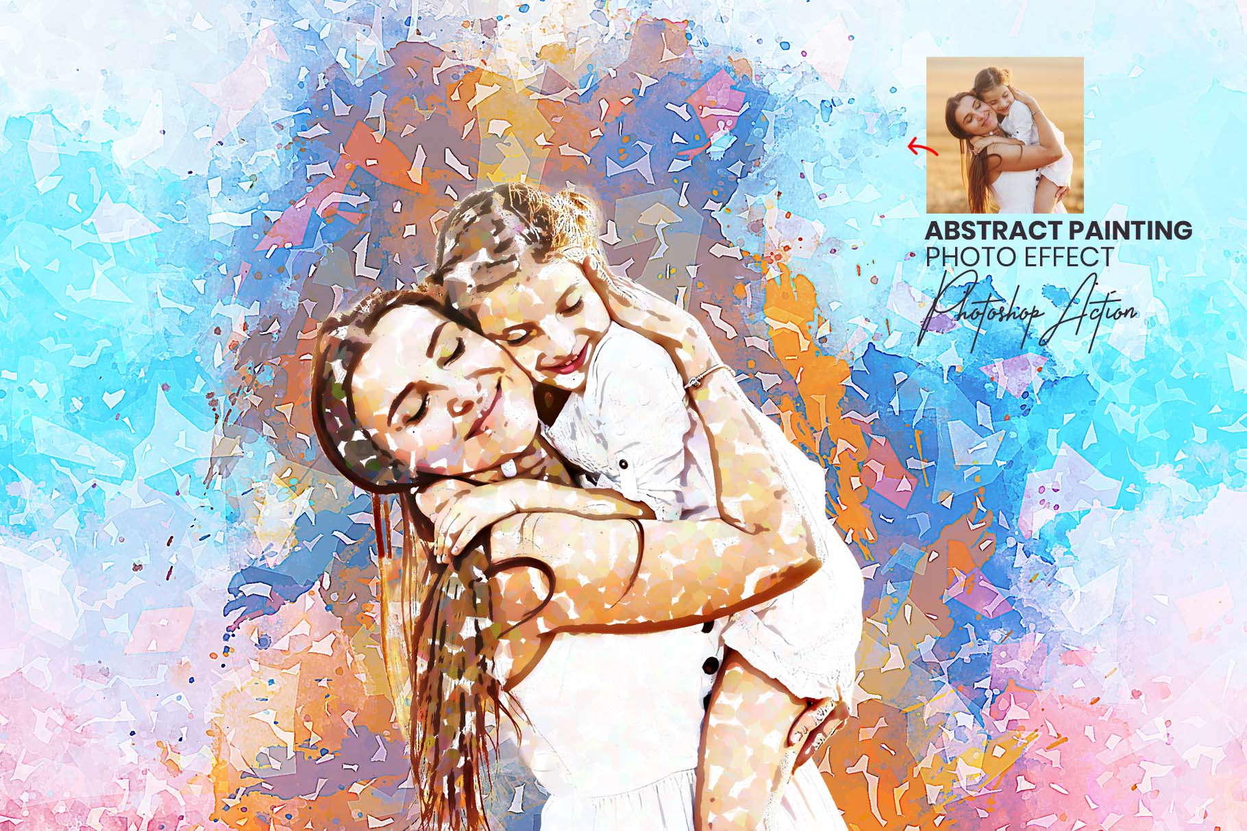 Abstract Painting Effect Photoshop Action, Add-ons | GraphicRiver