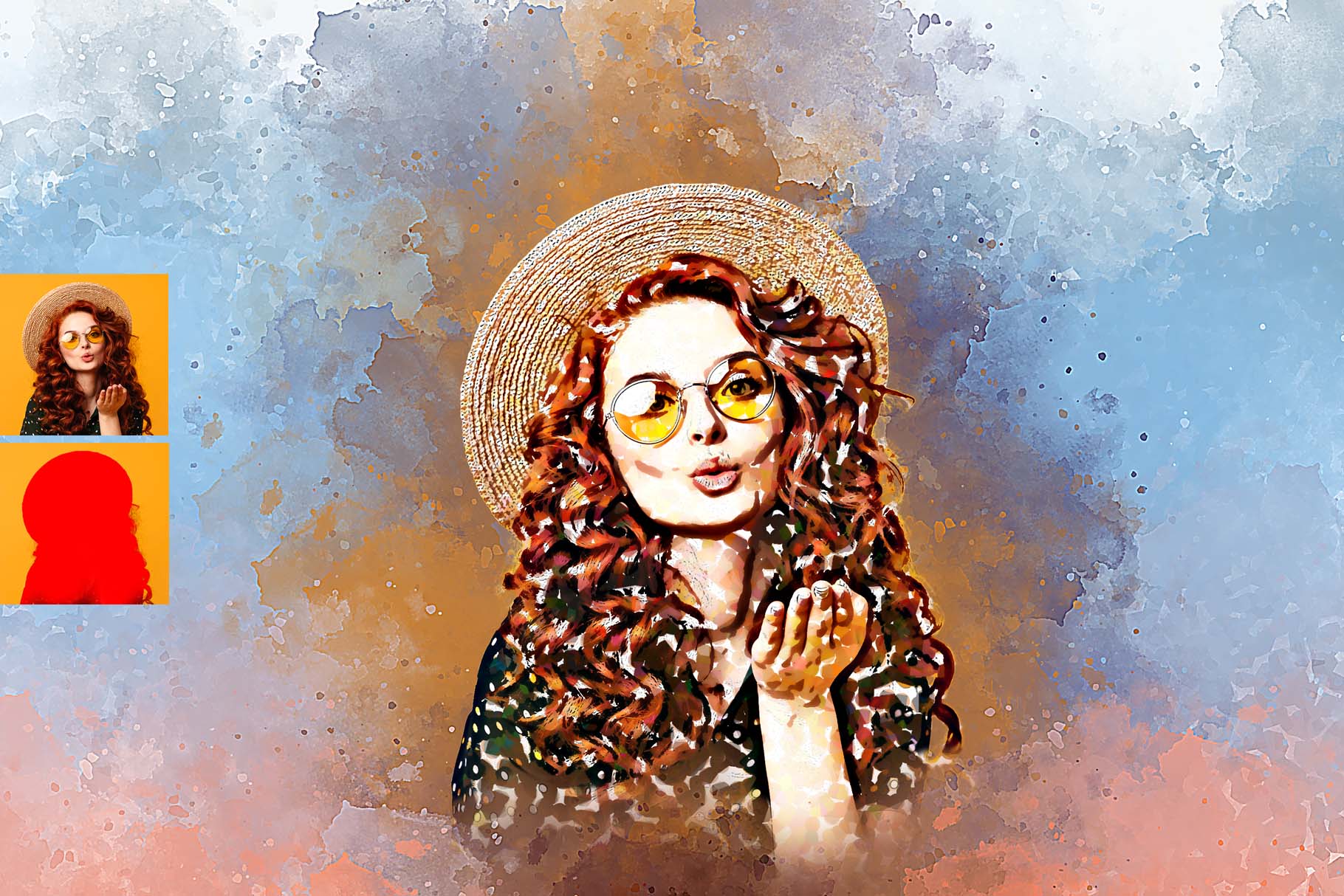 Abstract Painting Effect Photoshop Action, Add-ons | GraphicRiver