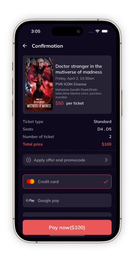 Movie Ticket Booking App Template in Flutter | BookMyShow Clone | Multi ...