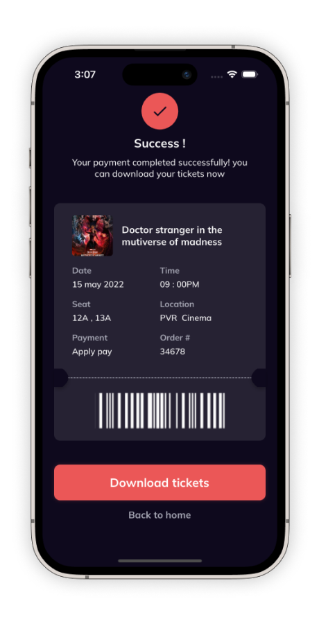 Movie Ticket Booking App Template in Flutter | BookMyShow Clone | Multi Language by ...
