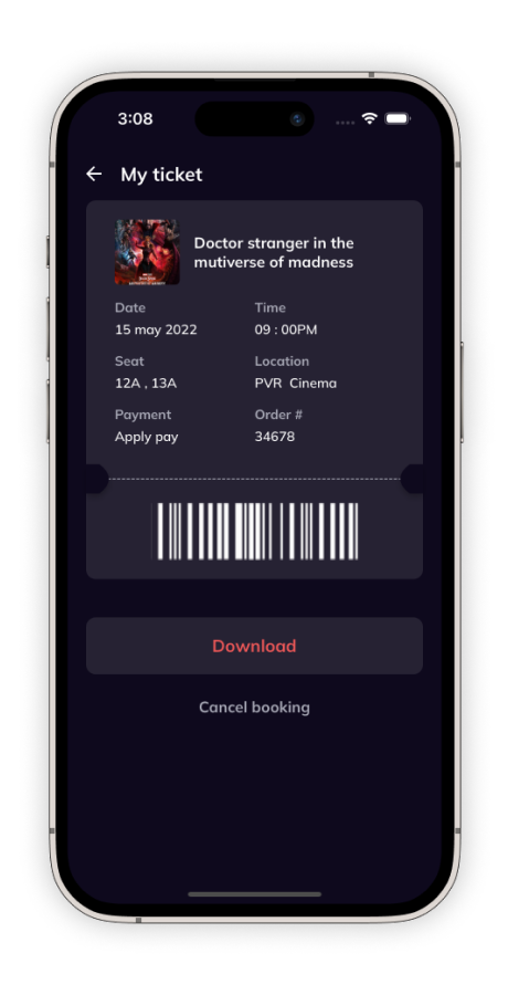 Movie Ticket Booking App Template in Flutter | BookMyShow Clone | Multi ...