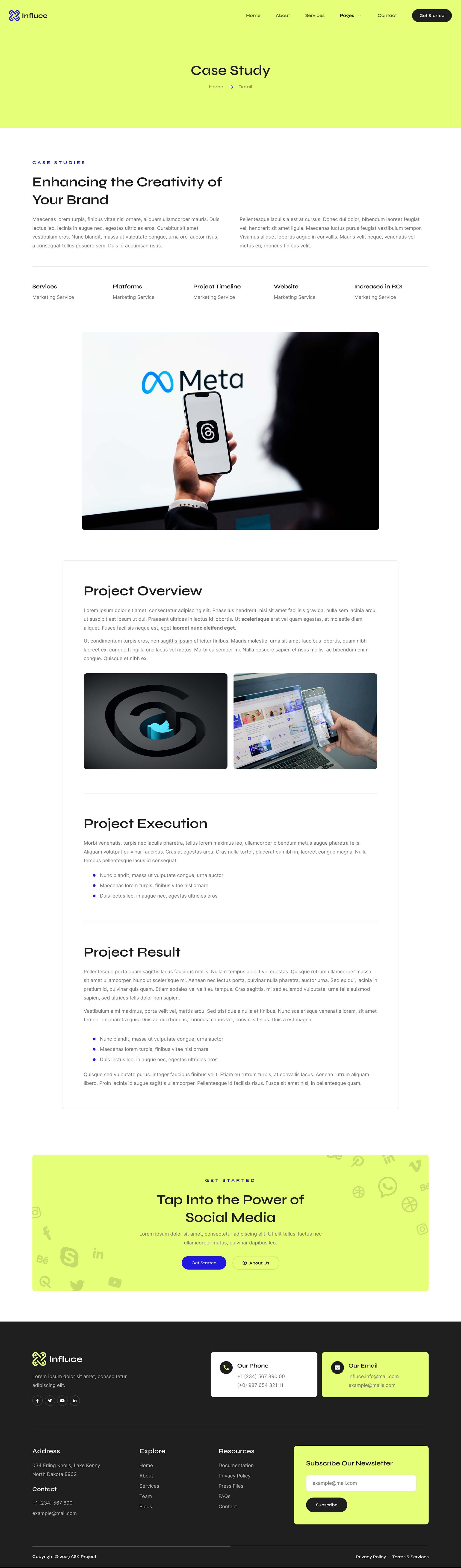 Influce - Marketing Agency & Influencer Elementor Template Kit by ...
