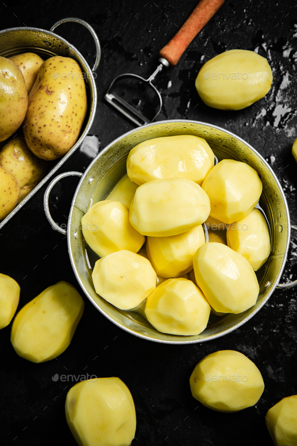 Fresh peeled potatoes. Stock Photo by Artem_ka2 | PhotoDune