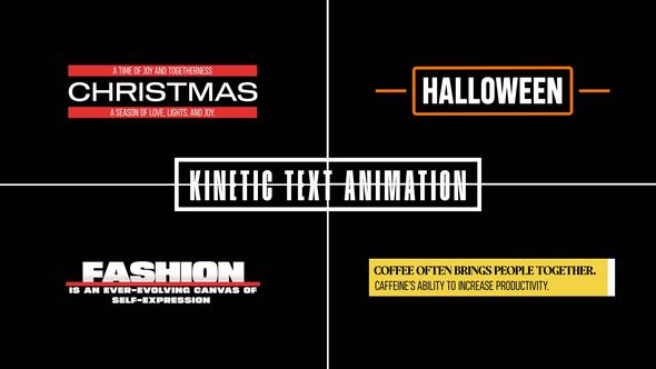 Kinetic Text Animation, After Effects Project Files | VideoHive