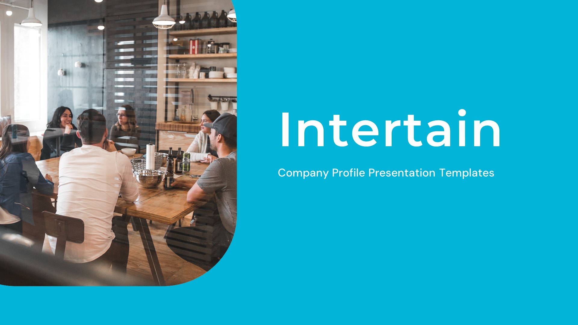Intertain – Company Profile PowerPoint Template, Presentation Templates