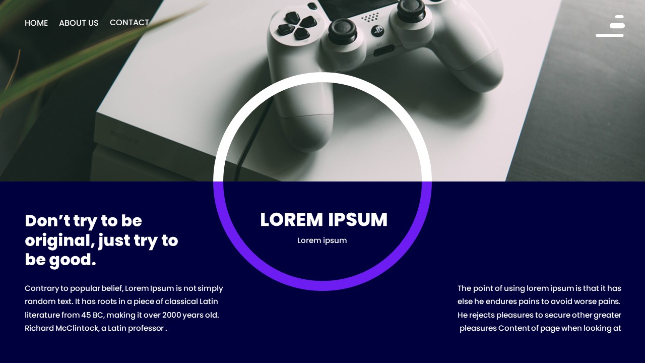 Relyca - Gaming Studio Powerpoint Template, Presentation Templates
