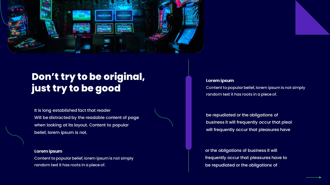 Relyca - Gaming Studio Powerpoint Template, Presentation Templates