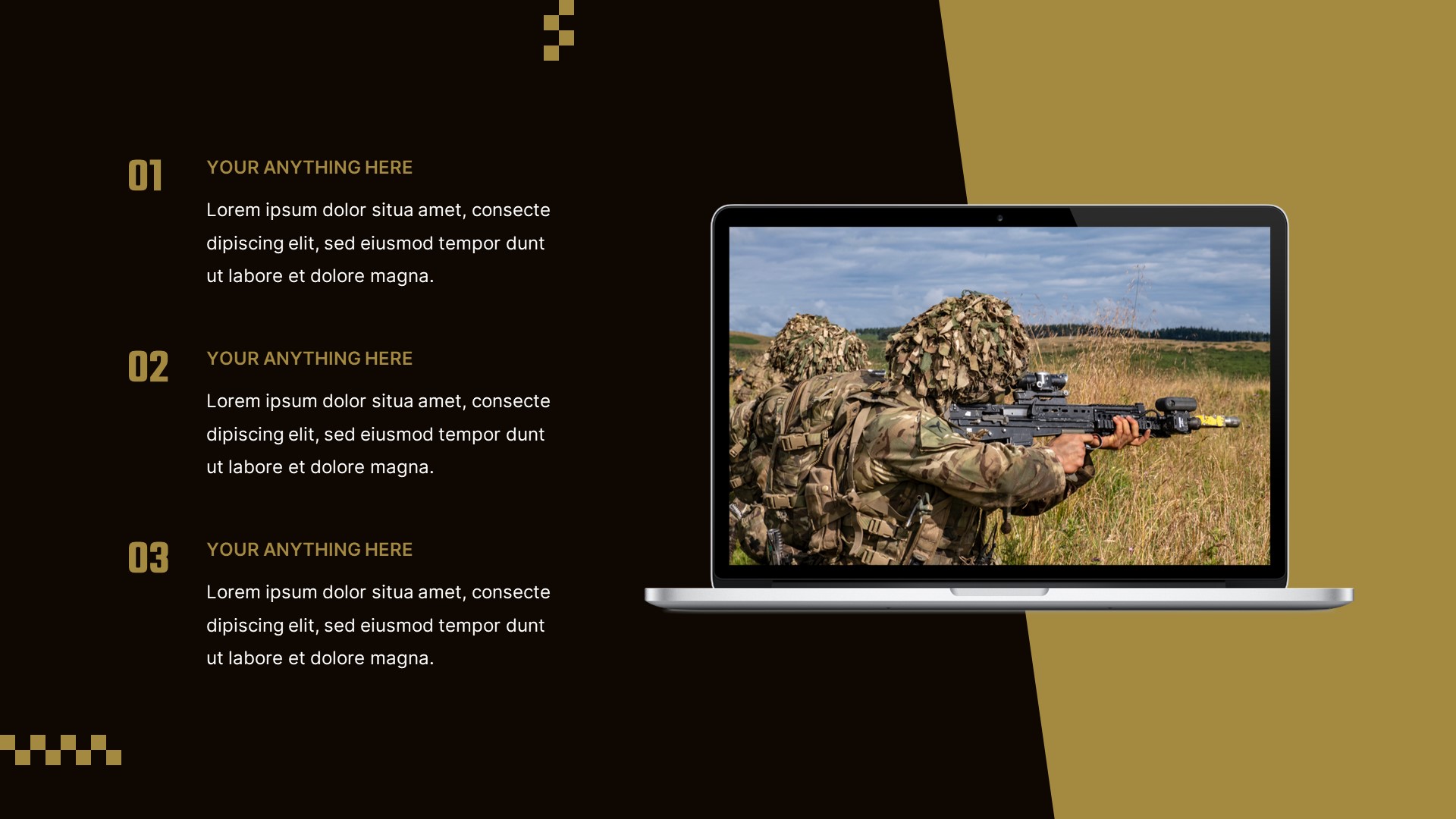Deltaforce - Military Academy PowerPoint Template, Presentation Templates