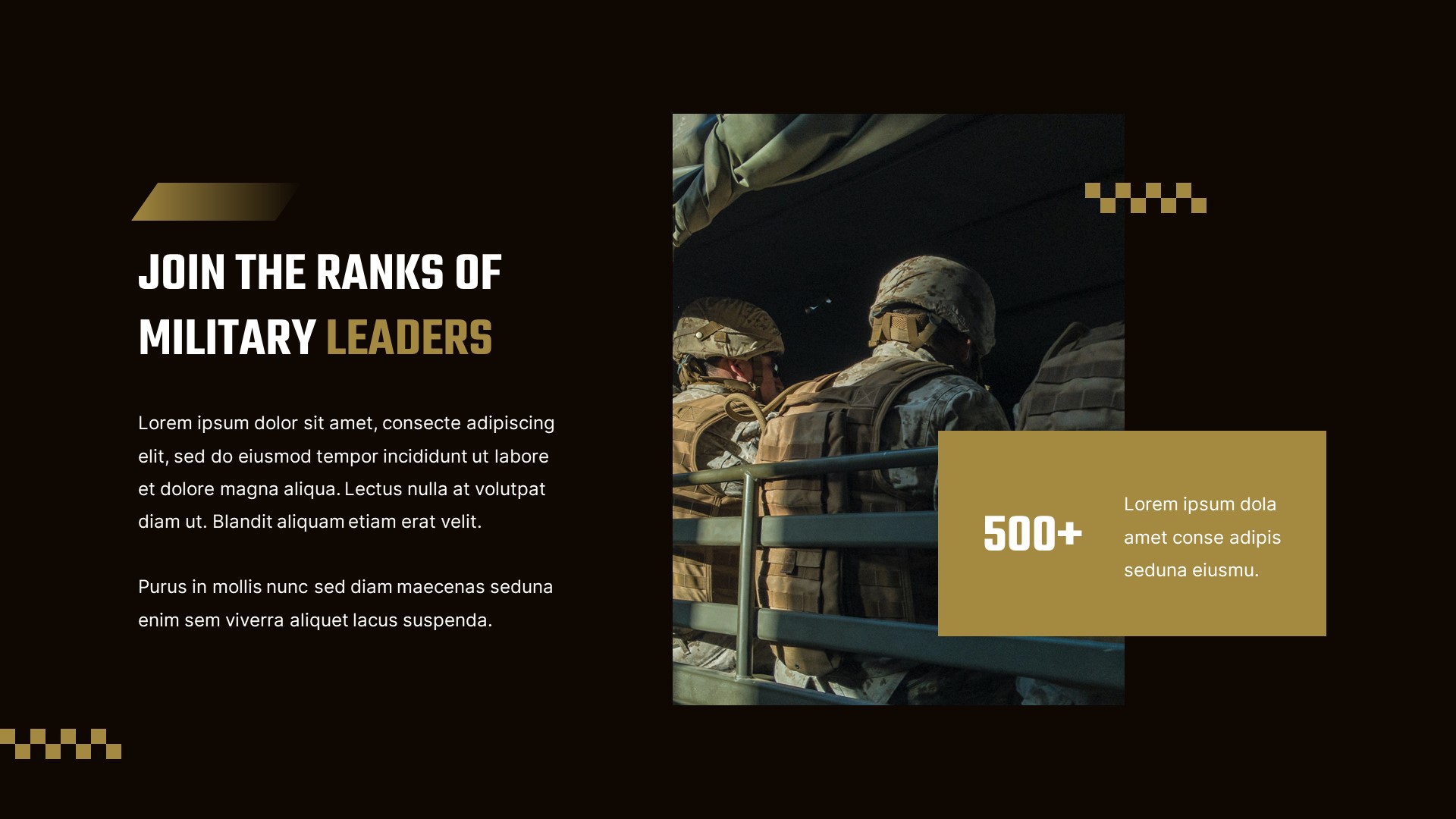 Deltaforce - Military Academy PowerPoint Template, Presentation Templates