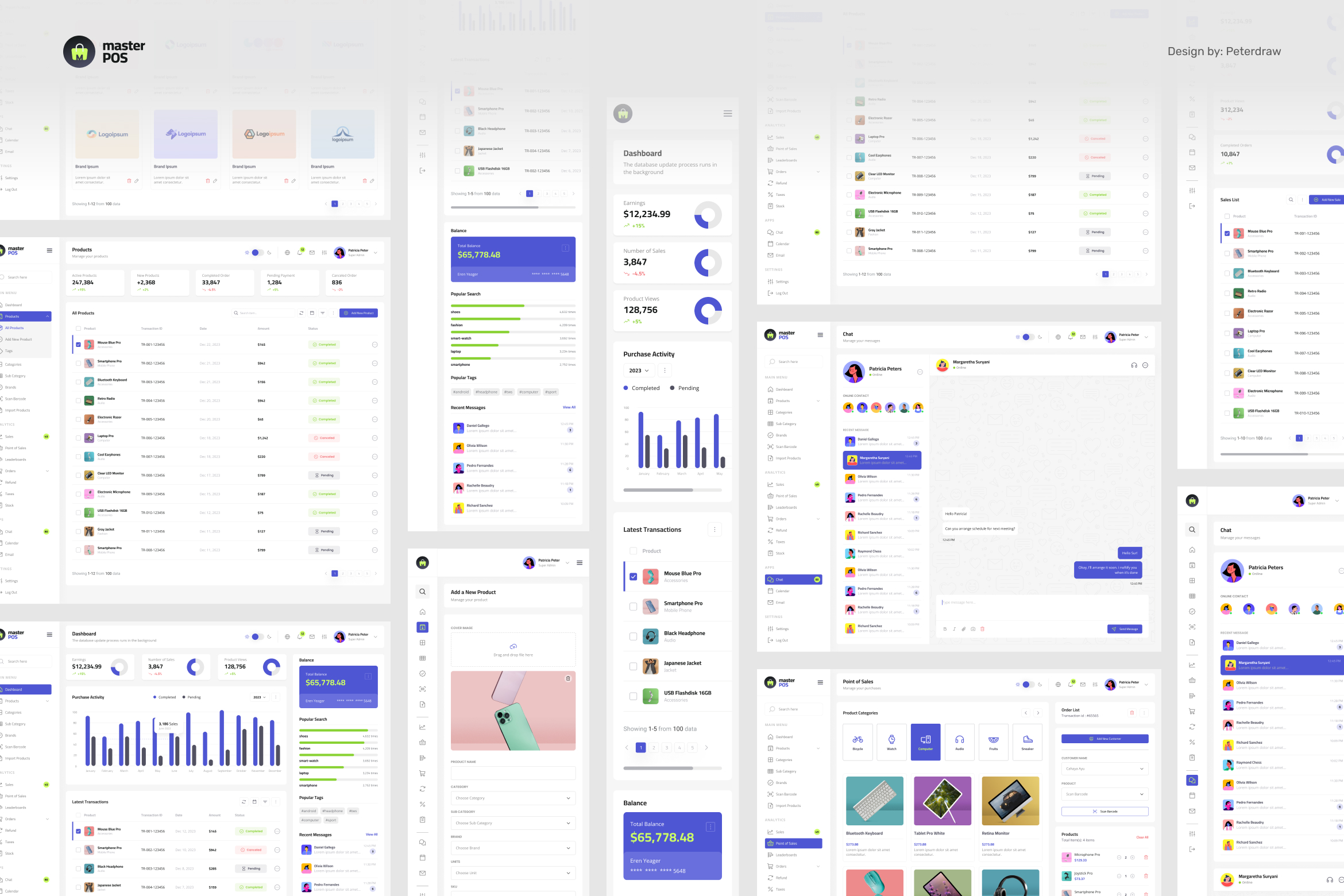 MasterPOS - Point of Sales Admin Dashboard Figma by peterdraw | ThemeForest