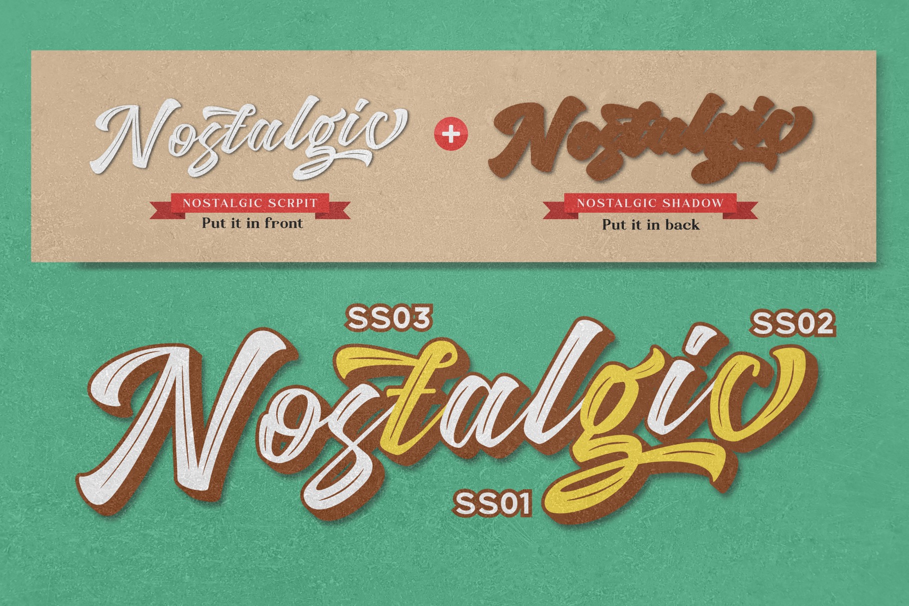 Nostalgic - Classic font style, Fonts | GraphicRiver