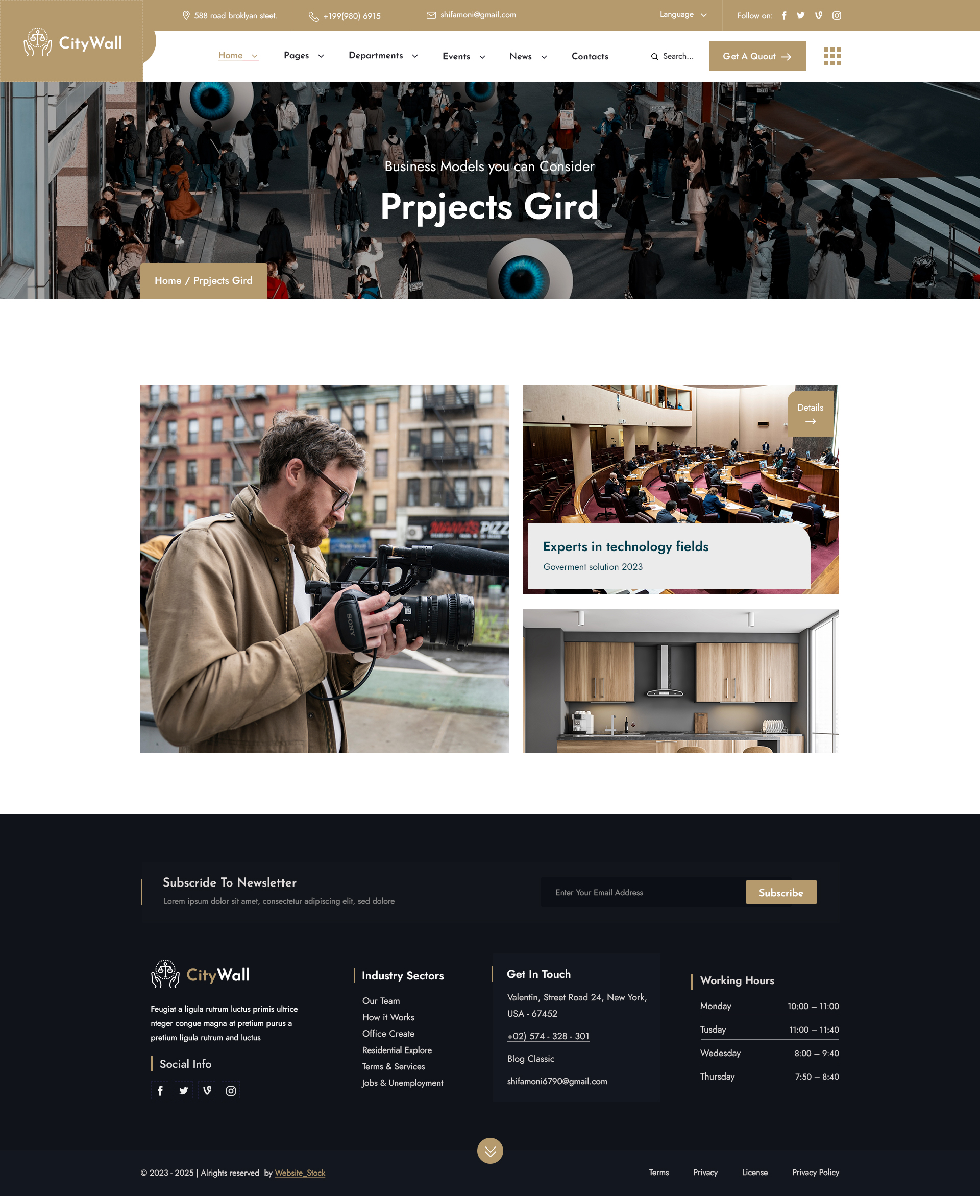 Citywall-Municipal City Government PSD Template by Website_Stock | ThemeForest