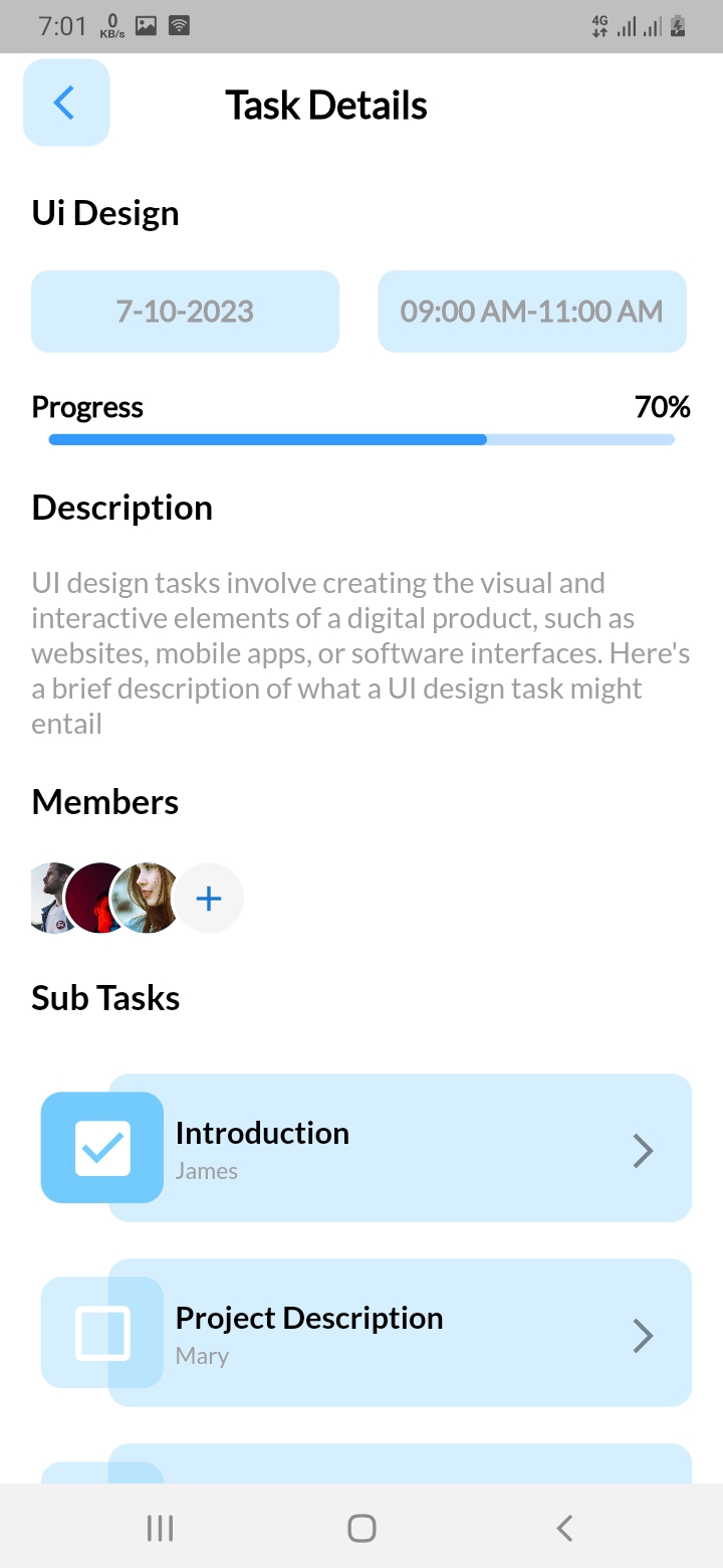 Taskify - (Task Management App) Flutter UI Kit by InnovativeKhanDev