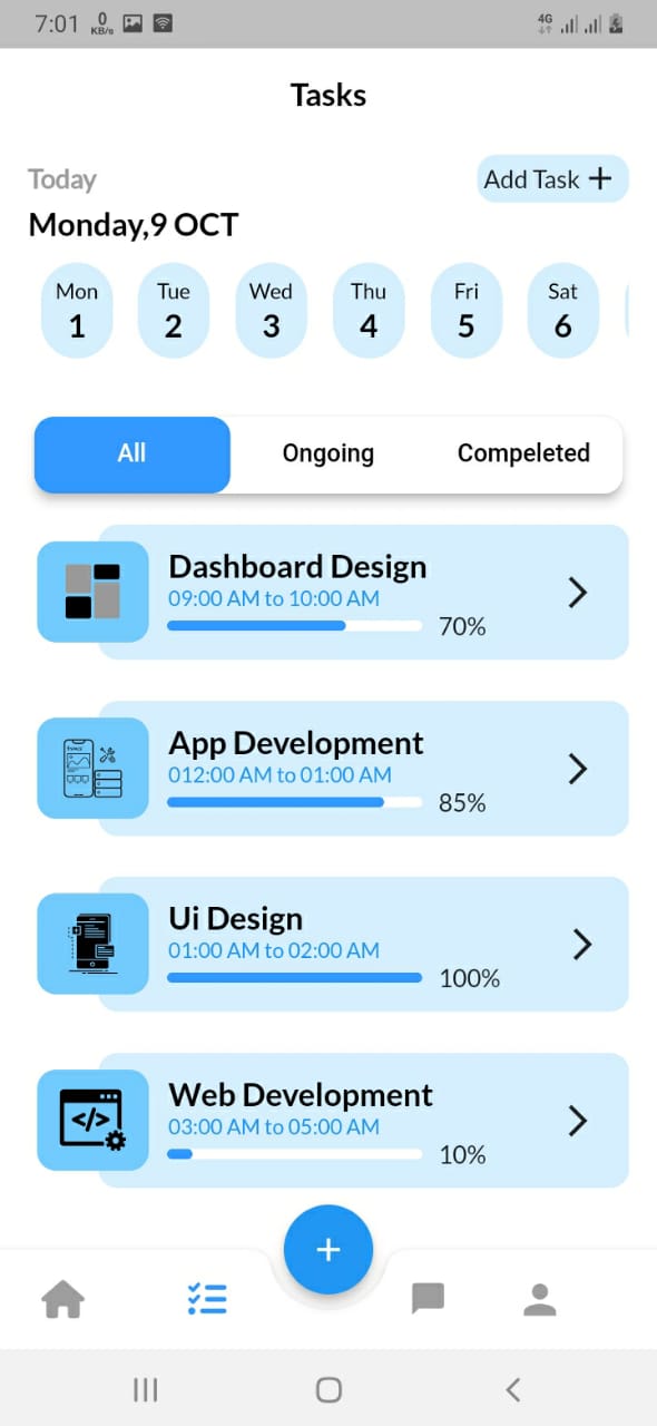 Taskify - (Task Management App) Flutter UI Kit by InnovativeKhanDev