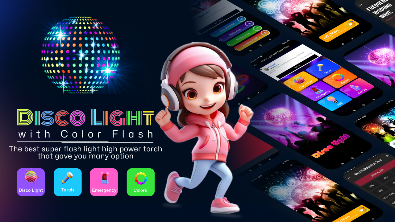 Disco Light with Color Flash - Disco Flash Light - Admob - Android App ...