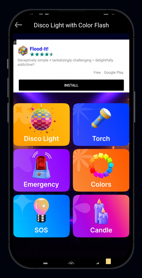 Disco Light with Color Flash - Disco Flash Light - Admob - Android App ...