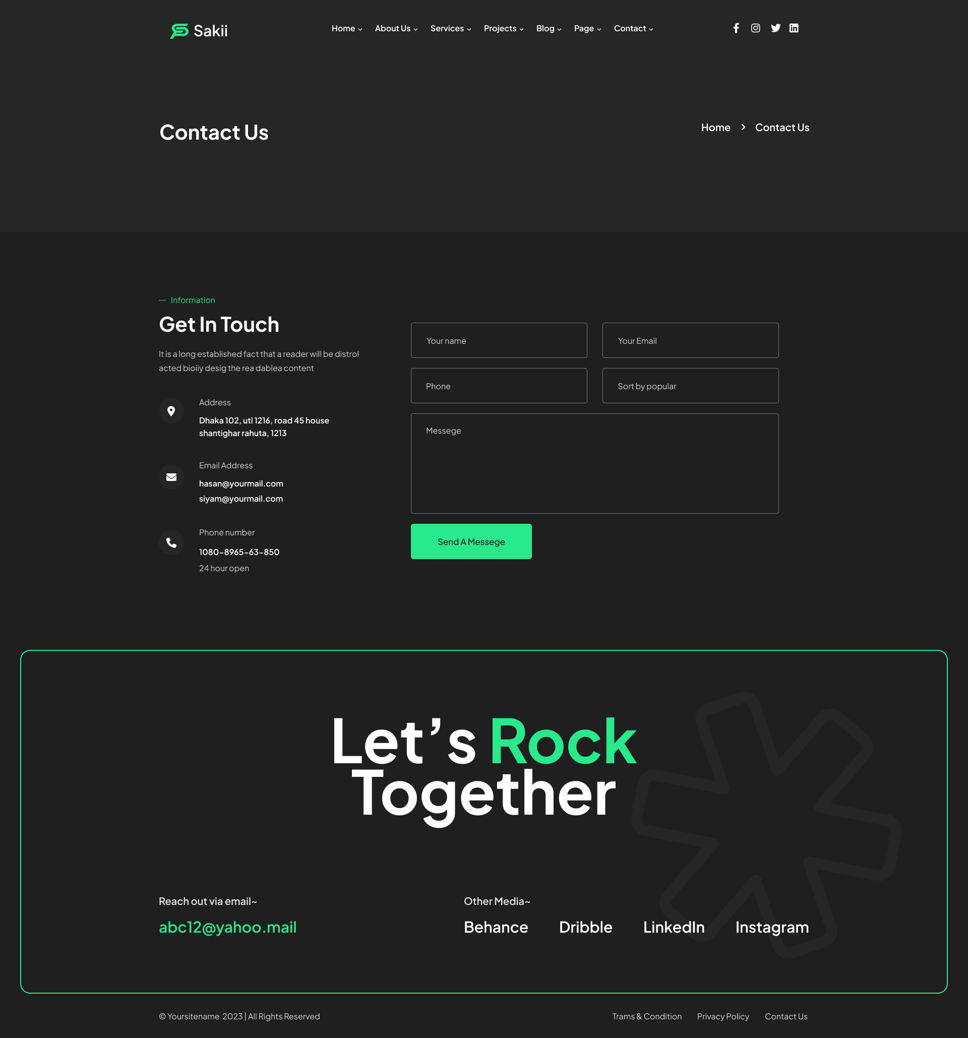 Sakii - Personal Portfolio & Resume Figma Template by TrendyUi ...