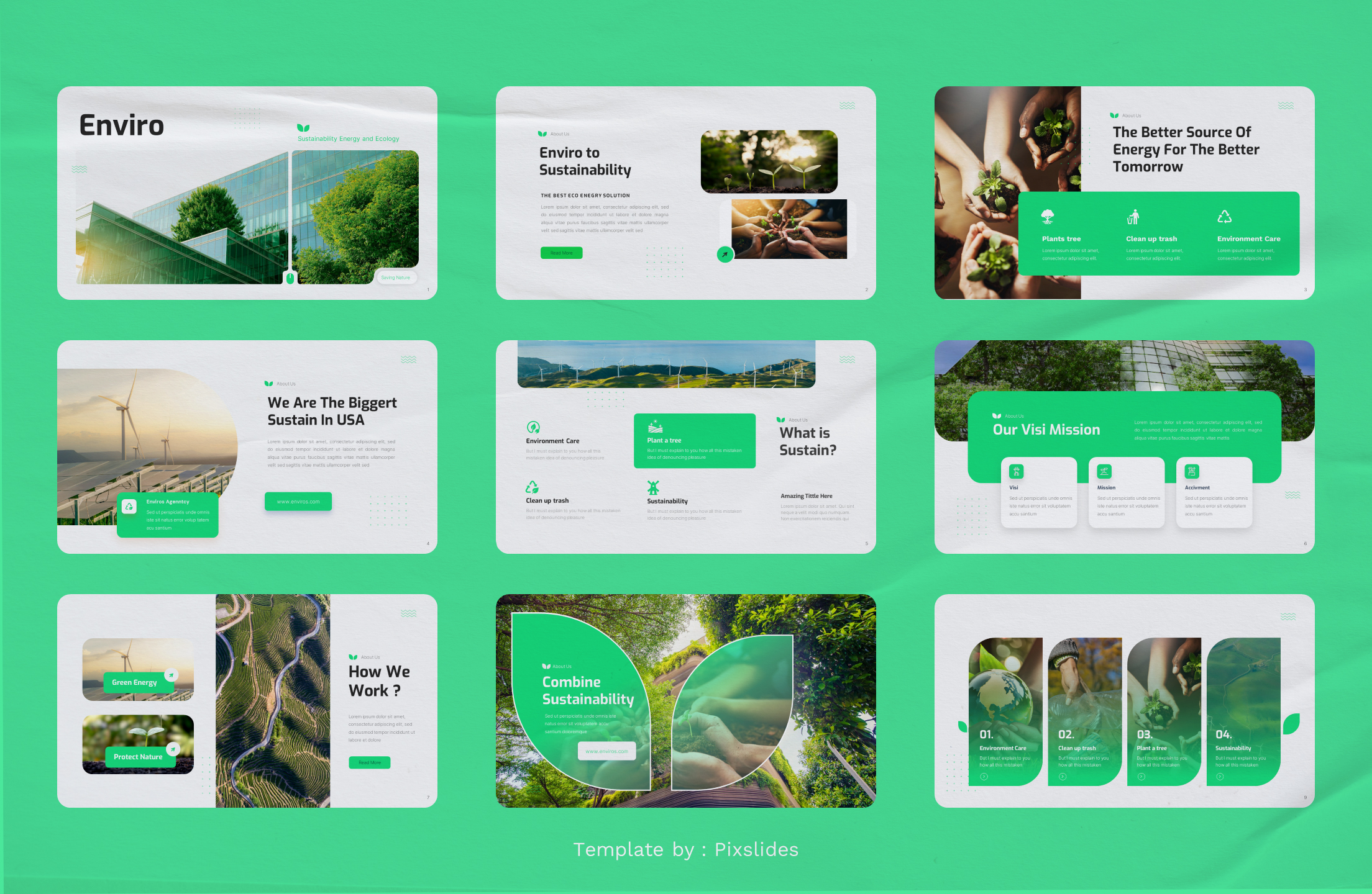 Sustainability and Ecology Keynote, Presentation Templates | GraphicRiver