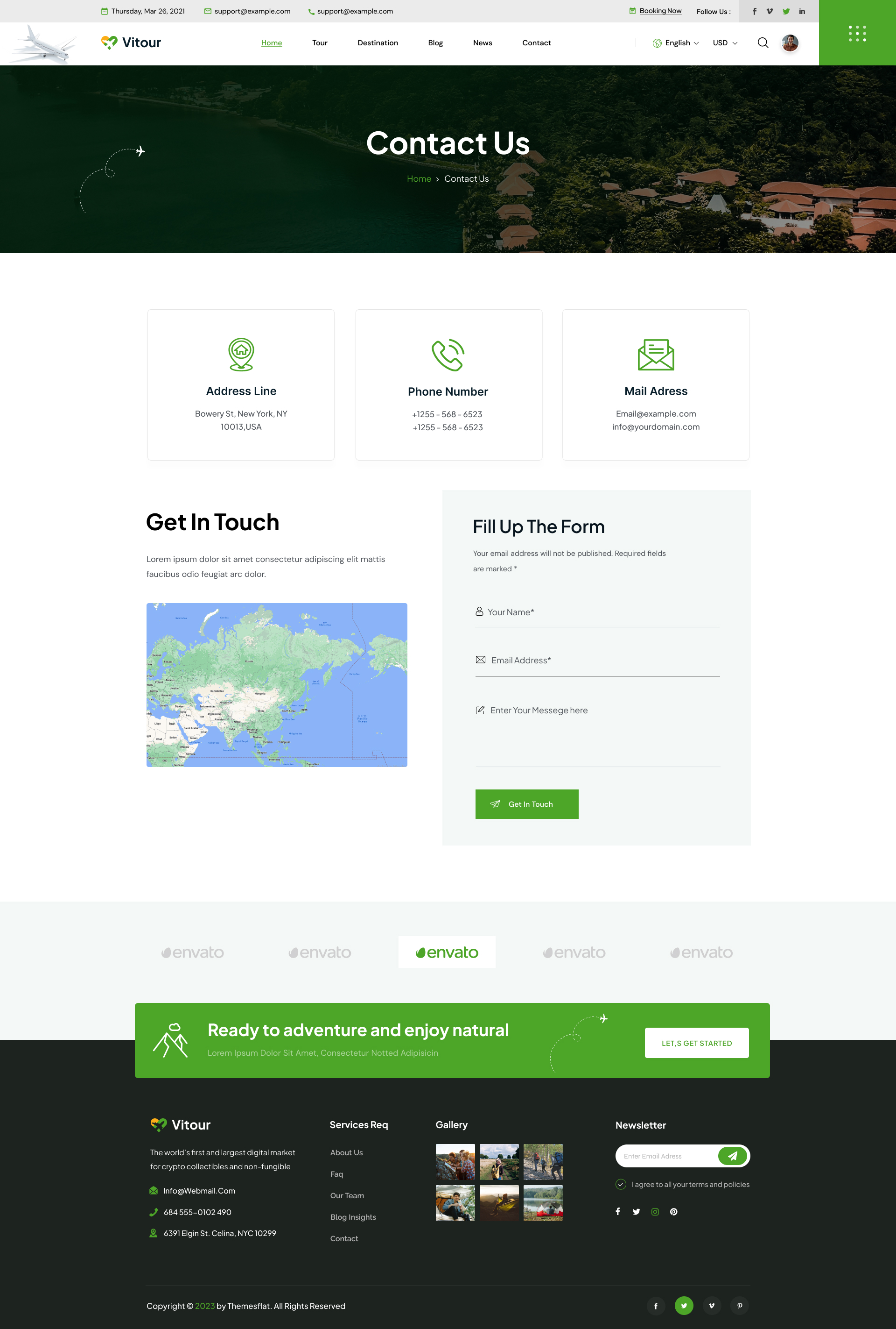 Vitour - Travel & Tour Booking Figma Template by themesflat | ThemeForest