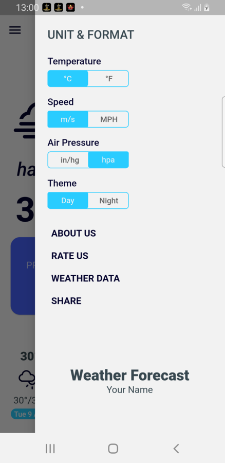 Flutter Weather Stream App by awaisdev5765 | CodeCanyon