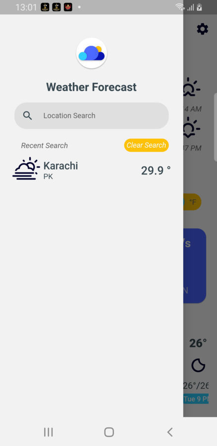 Flutter Weather Stream App by awaisdev5765 | CodeCanyon