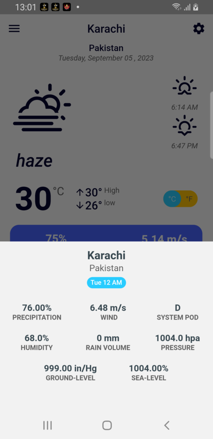 Flutter Weather Stream App by awaisdev5765 | CodeCanyon
