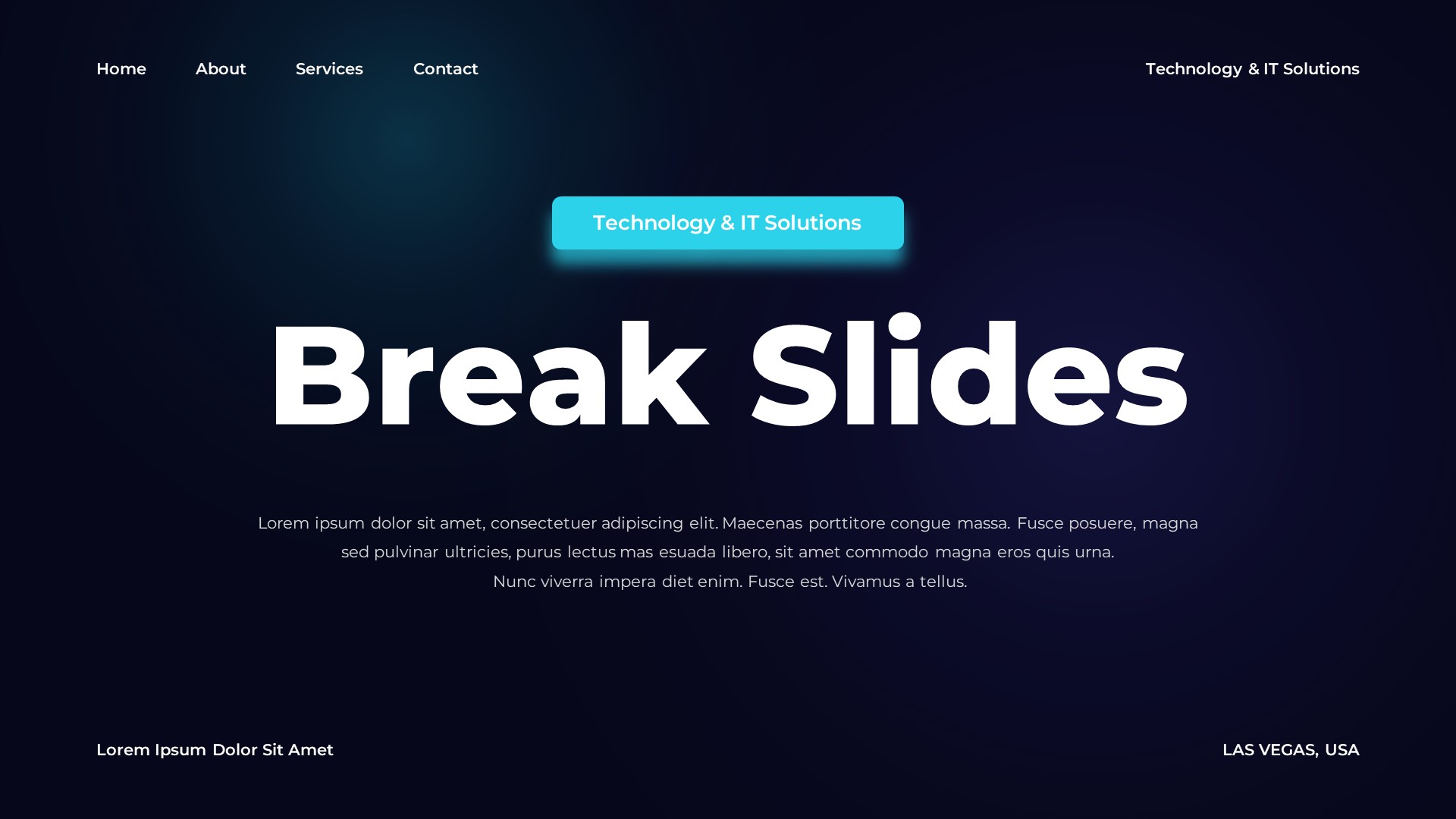 Technology & IT Solutions Powerpoint Template, Presentation Templates