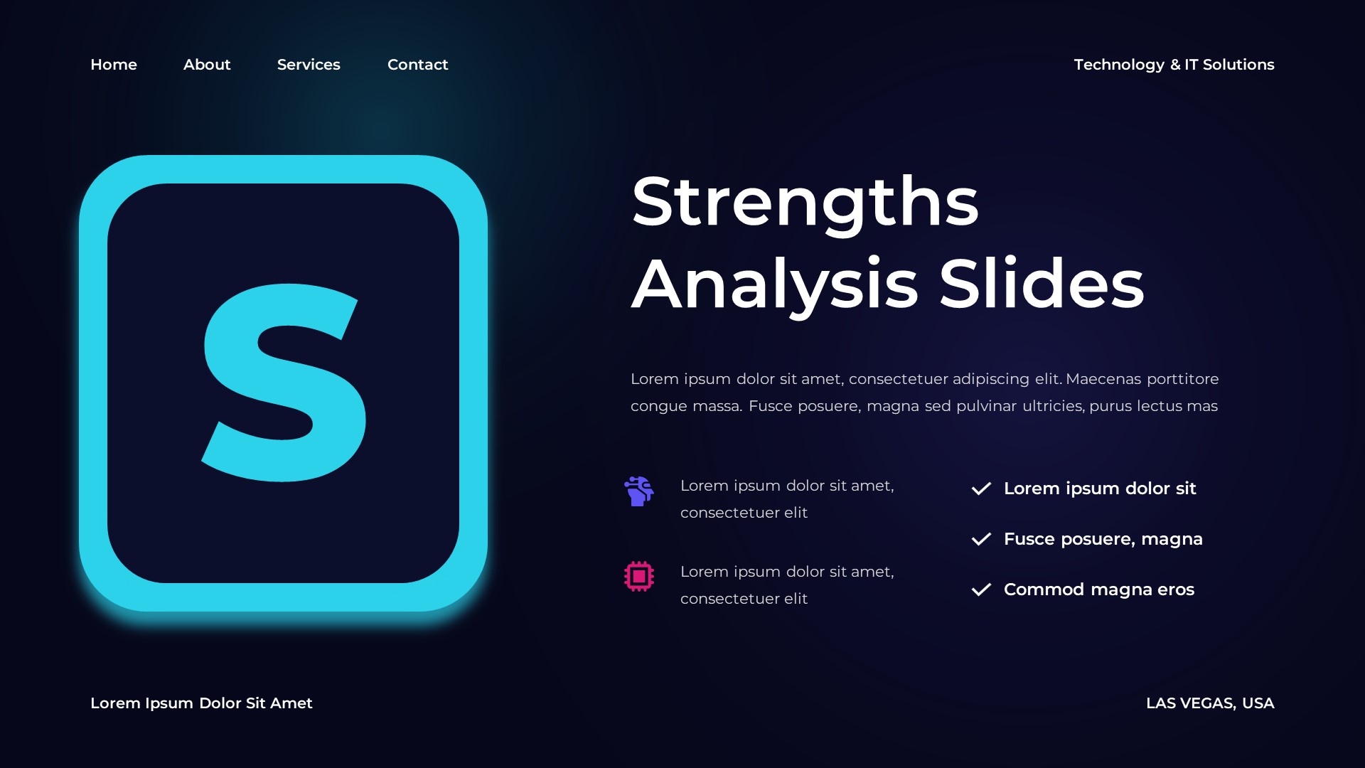 Technology & IT Solutions Powerpoint Template, Presentation Templates