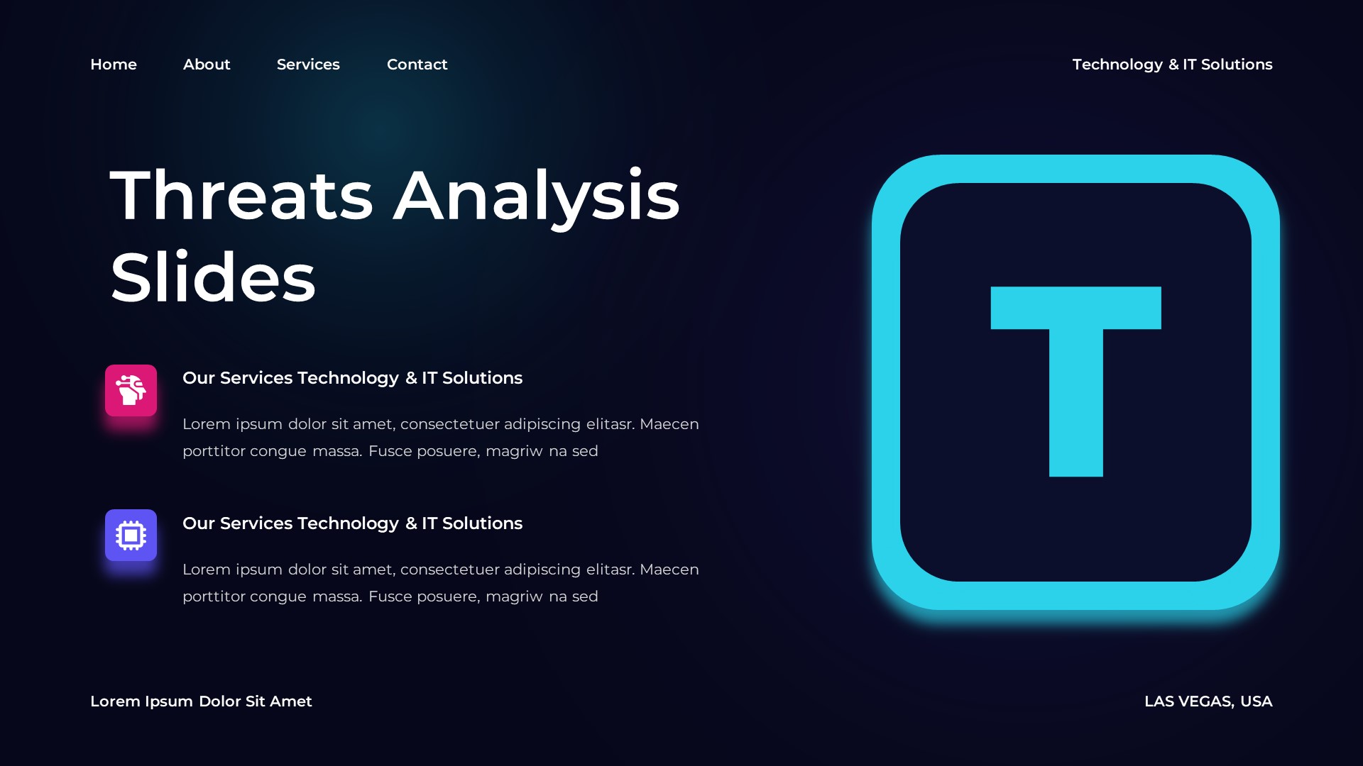 Technology & IT Solutions Powerpoint Template, Presentation Templates