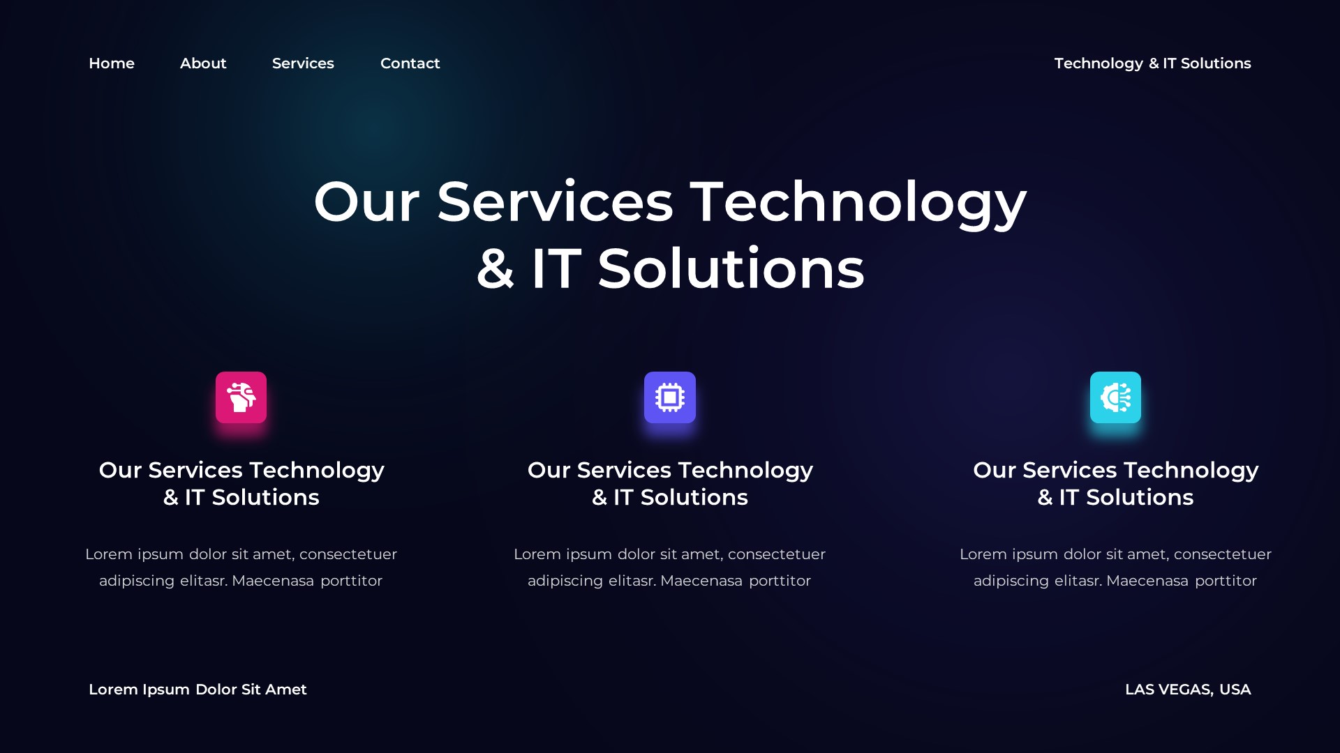 Technology & IT Solutions Google Slides Template, Presentation Templates