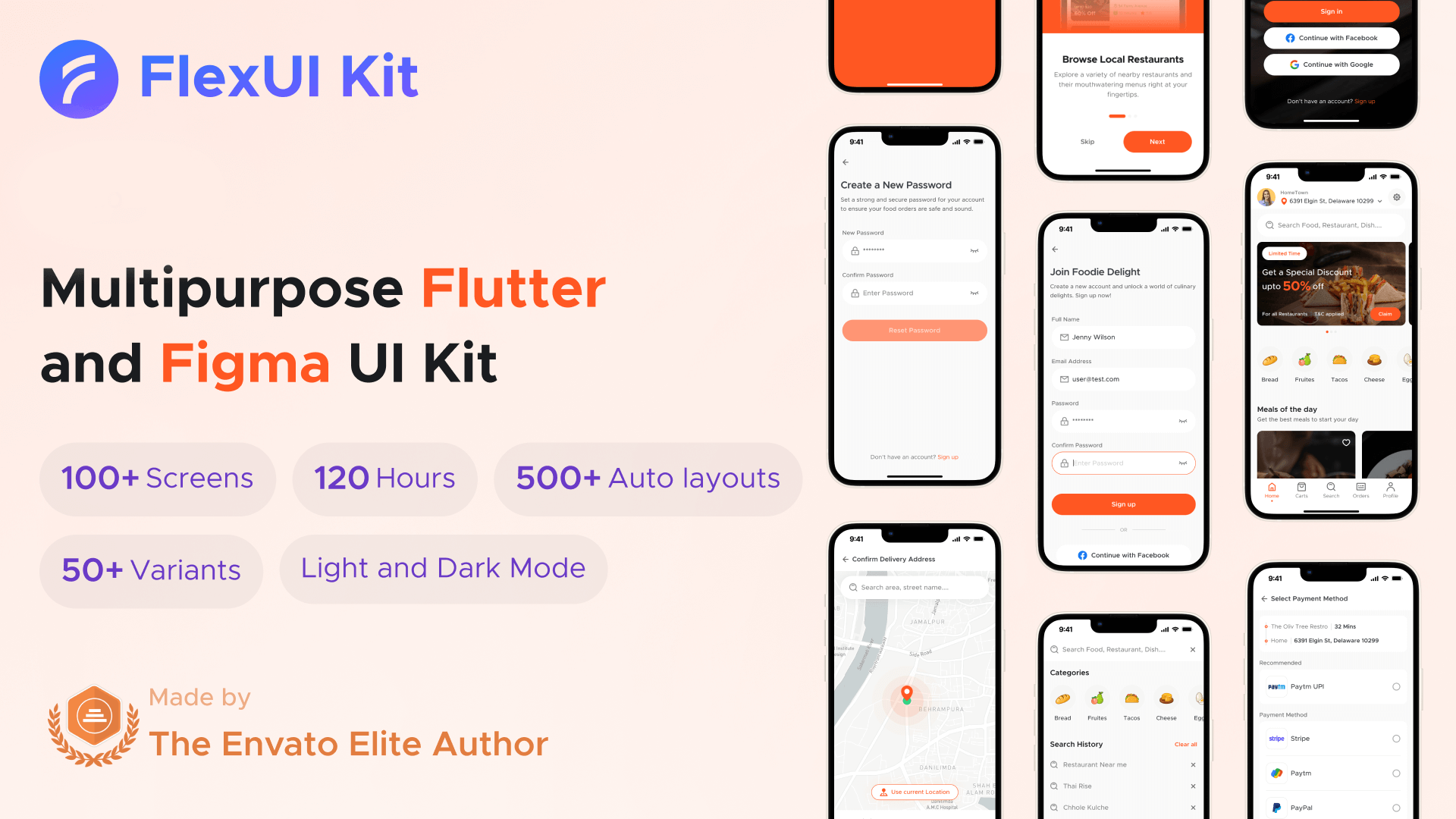FlexUI Kit Flutter - Best Flutter UI Kit by siddhiinfosoft | CodeCanyon