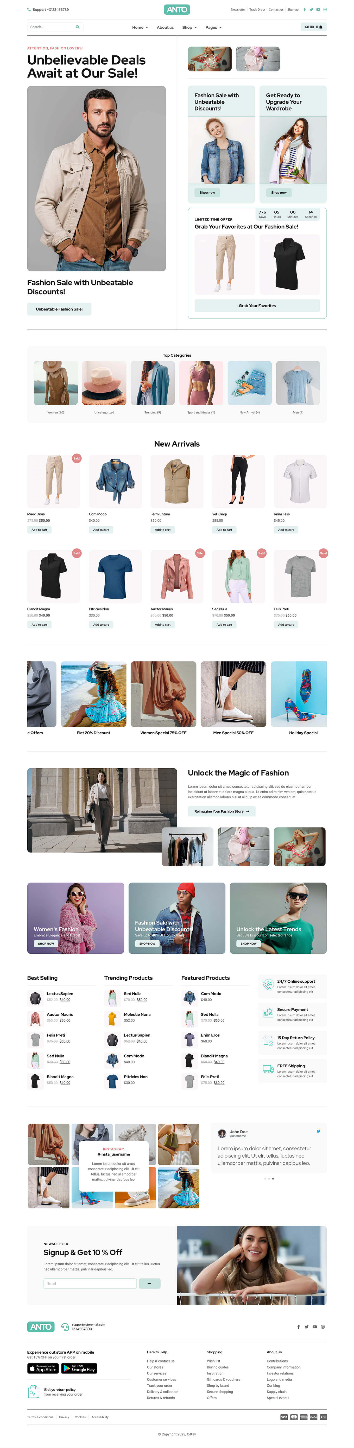Anto - E-Commerce Elementor Pro Template Kit by C-Kav | ThemeForest