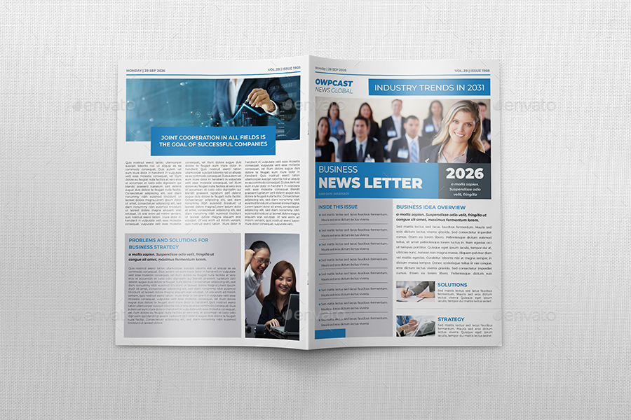 Business Multipurpose Newsletter, Print Templates | GraphicRiver