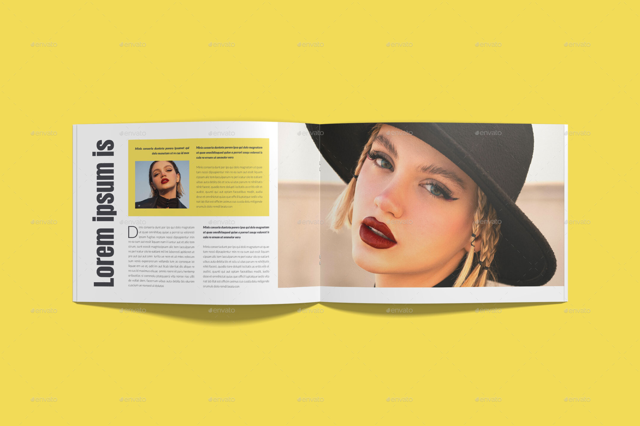 Fashion Magazine Template Landscape, Print Templates | GraphicRiver