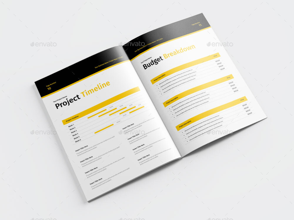 Project Proposal Template, Print Templates | GraphicRiver