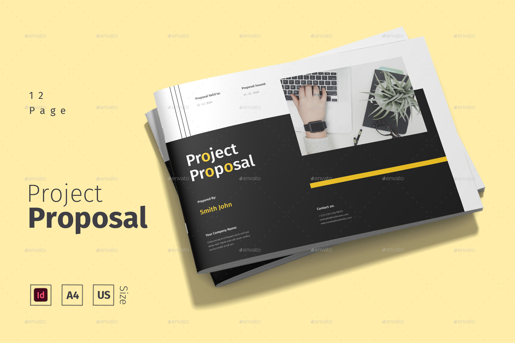 Project Proposal Template Landscape, Print Templates | GraphicRiver