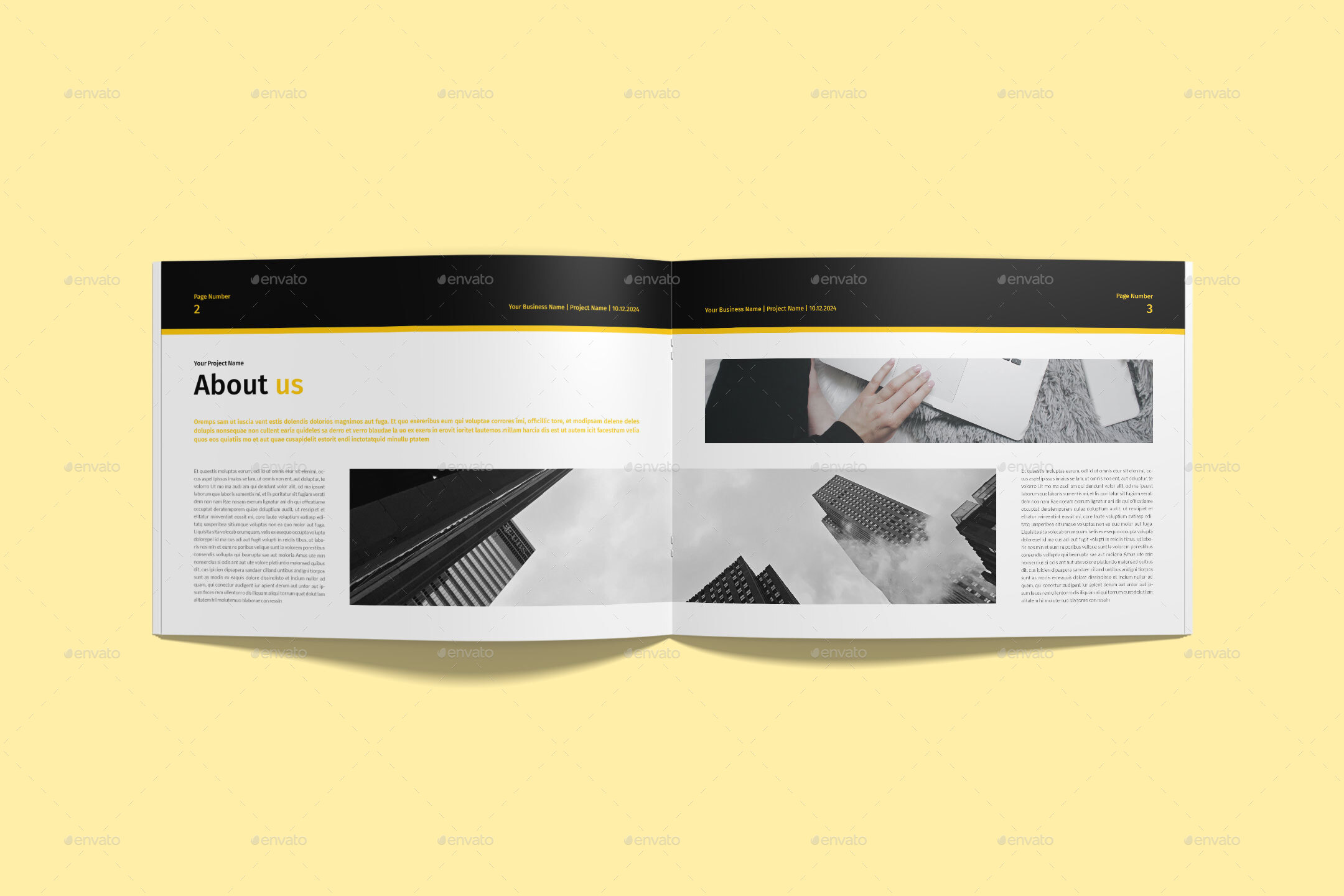Project Proposal Template Landscape, Print Templates | GraphicRiver