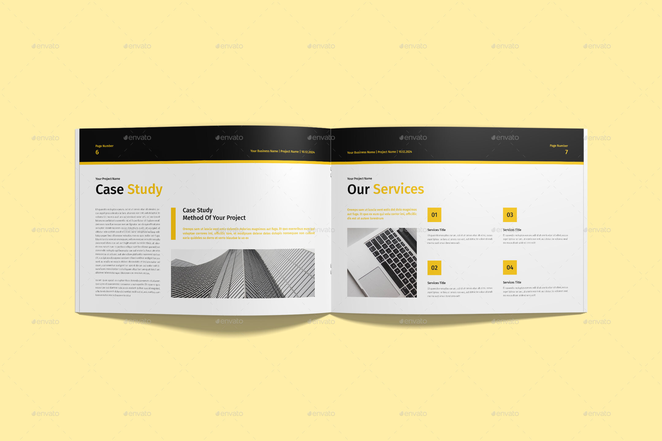 Project Proposal Template Landscape, Print Templates | GraphicRiver