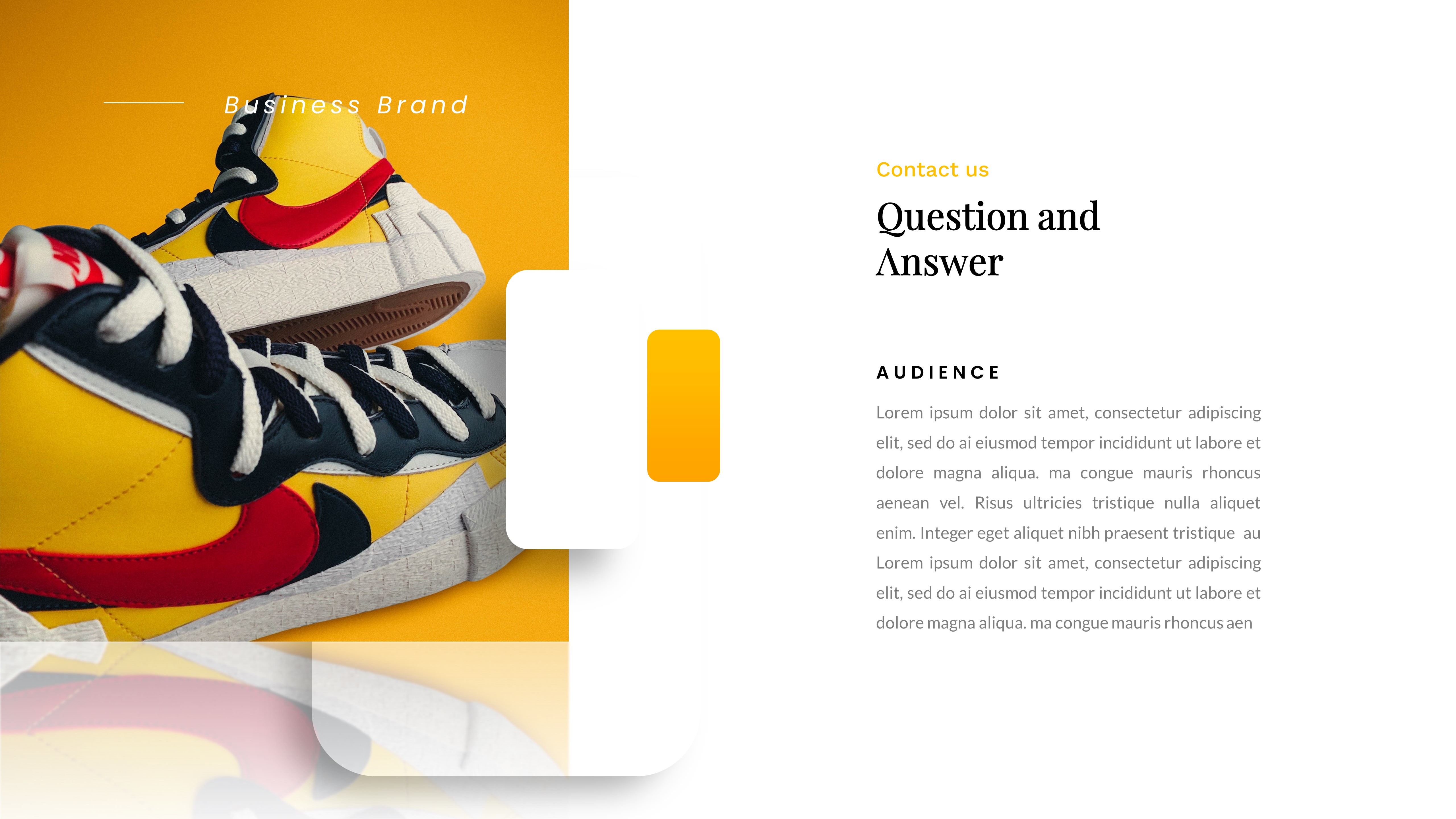 Sligkers - Sneakers Business PowerPoint Template, Presentation Templates