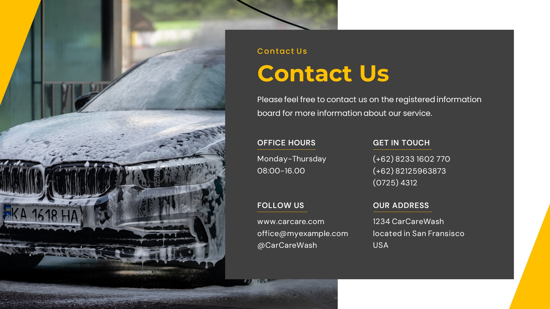 CarCare - Car Wash PowerPoint Template, Presentation Templates ...