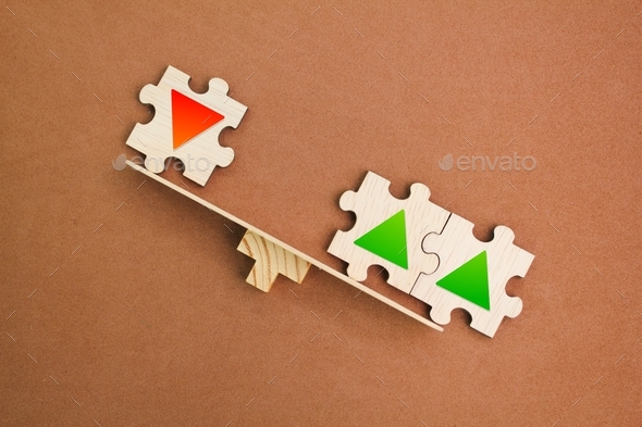 Puzzles weighted with a green arrow icon are better. rate balance up ...