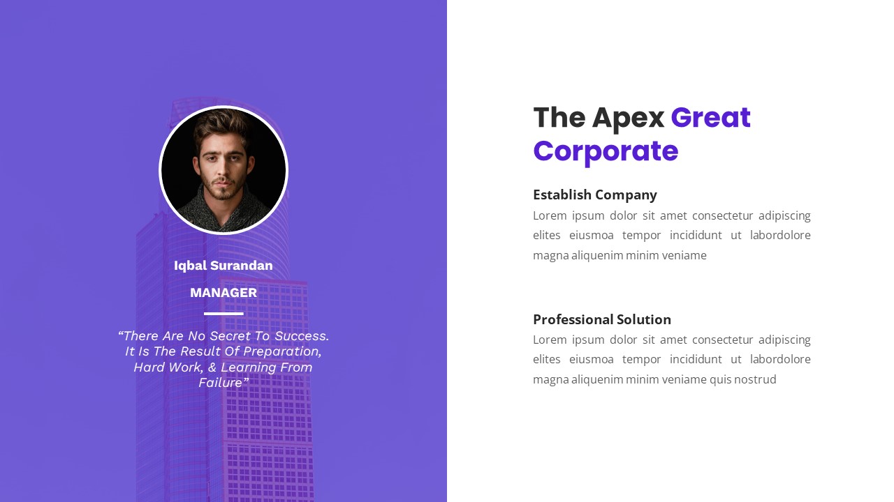 Apex Enterprise - Corporate Business Google Slides Template ...