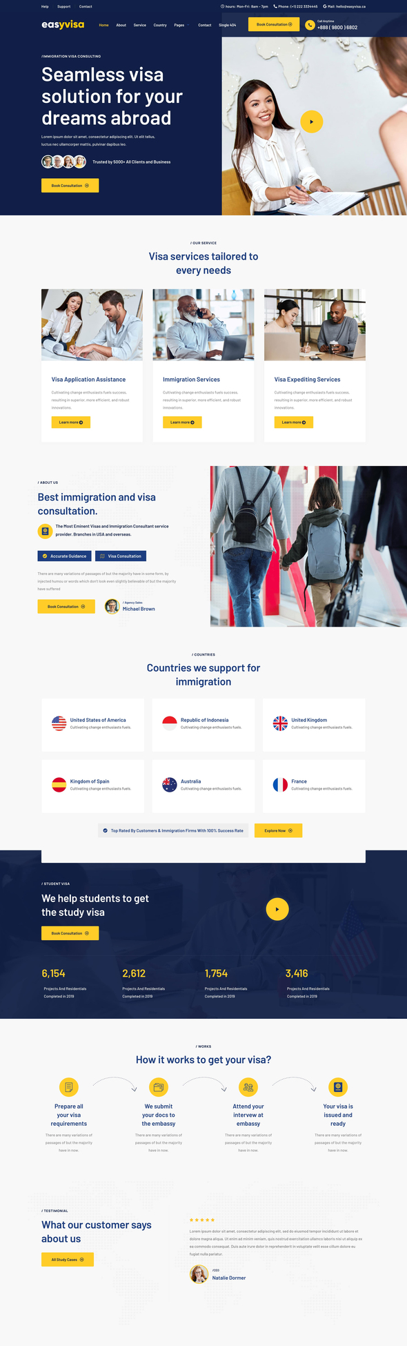 Easyvisa - Visa & Immigration Elementor Template Kit by jolitheme ...