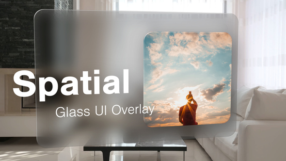 Spatial Glass UI Overlay, After Effects Project Files | VideoHive