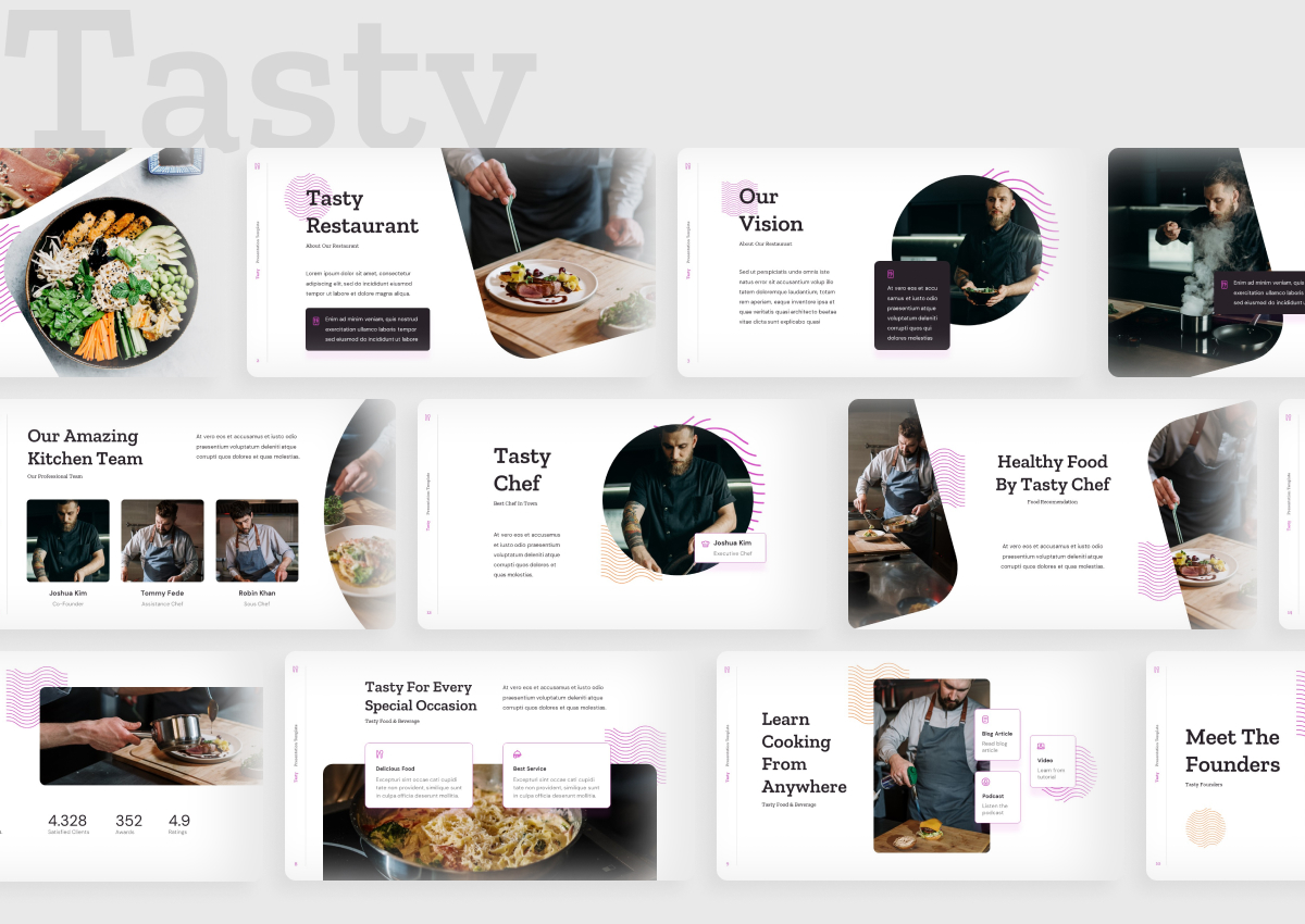 Tasty - Restaurant PowerPoint Presentation, Presentation Templates